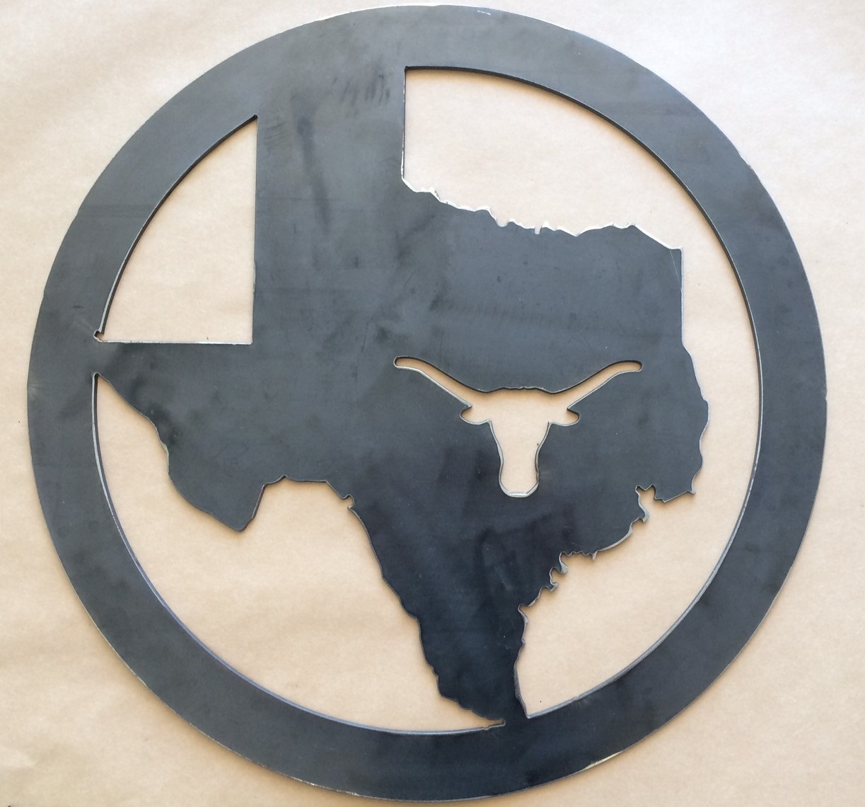American Fence & Supply Co.: 4.5" LONGHORN TEXAS inside flat circle