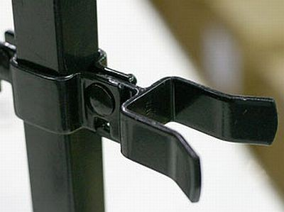 American Fence & Supply Co.: BLK 1-1/2"sq.FEMALE gate hinge w/bolt