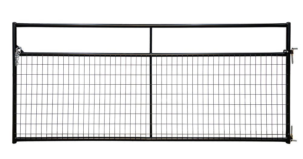 American Fence & Supply Co.: Black 12'wire filled gate w/2x4 8gaPanel