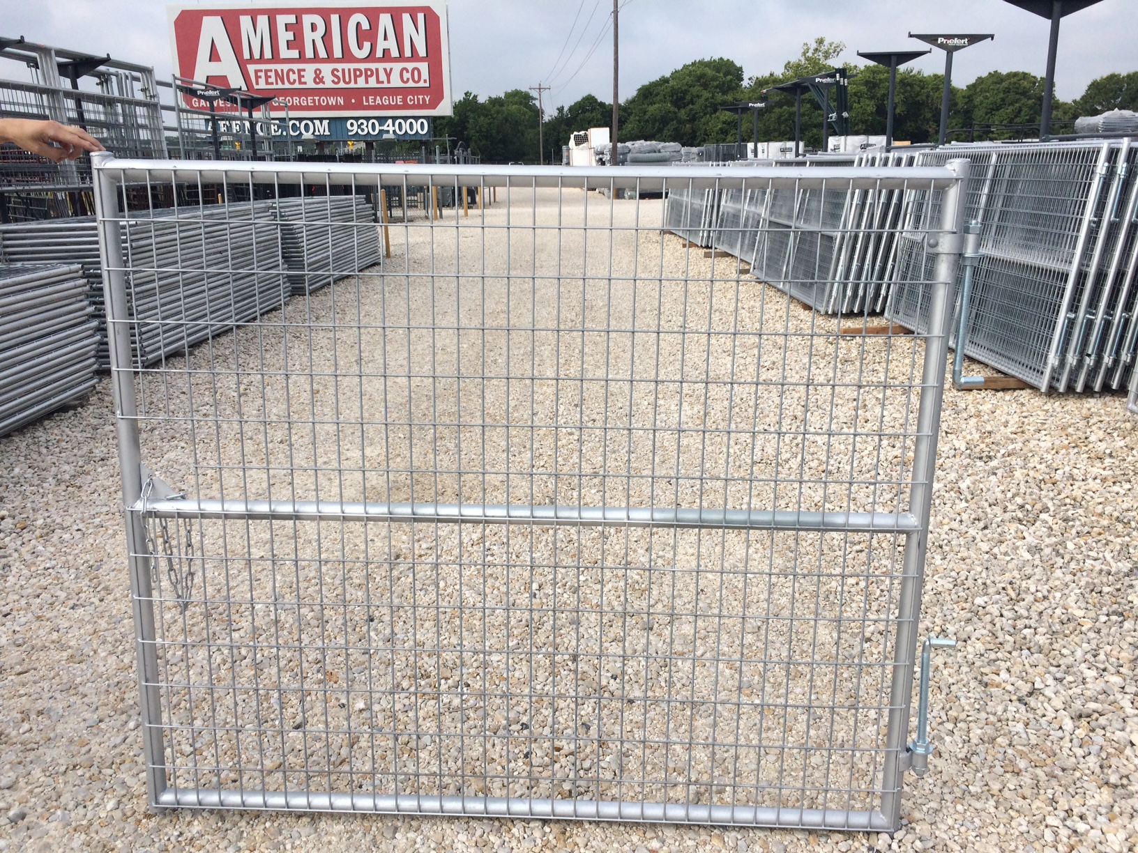 American Fence & Supply Co.: Range Gate 8'W x6'T 2x4 panel 96"opening