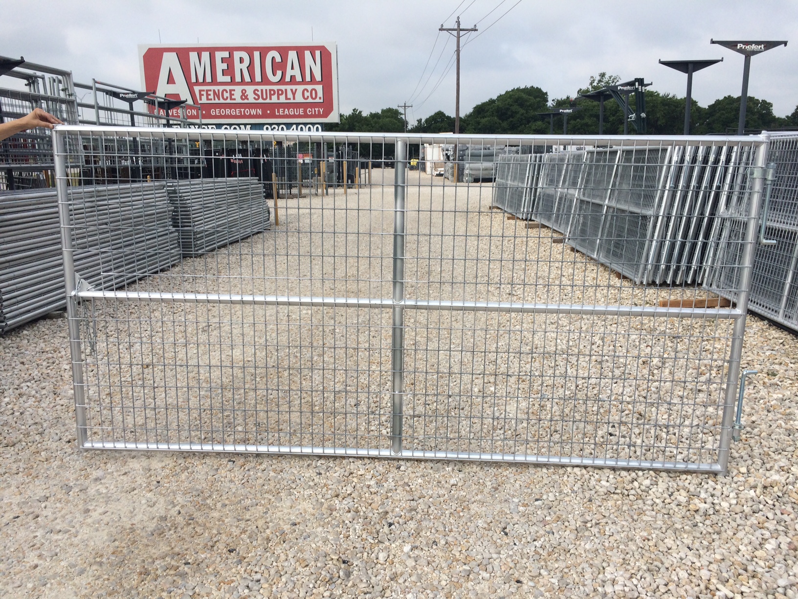 American Fence & Supply Co.: Range Gate 16'Wx6'T 2x4panel 192"opening