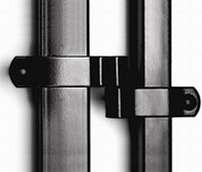 American Fence & Supply Co.: 1-1/4" SQ FEMALE HINGES BLACK (PAIR)