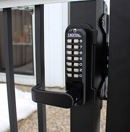American Fence & Supply Co.: SUMO GL2 BLK SURFACEMOUNT GATE LOCK